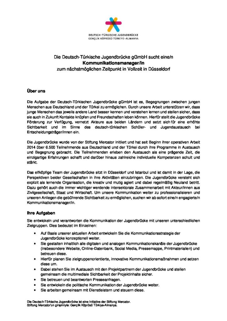 DTJB_Ausschreibung_KommunikationsmanagerIn_2019_01_08 - STARTPLATZ