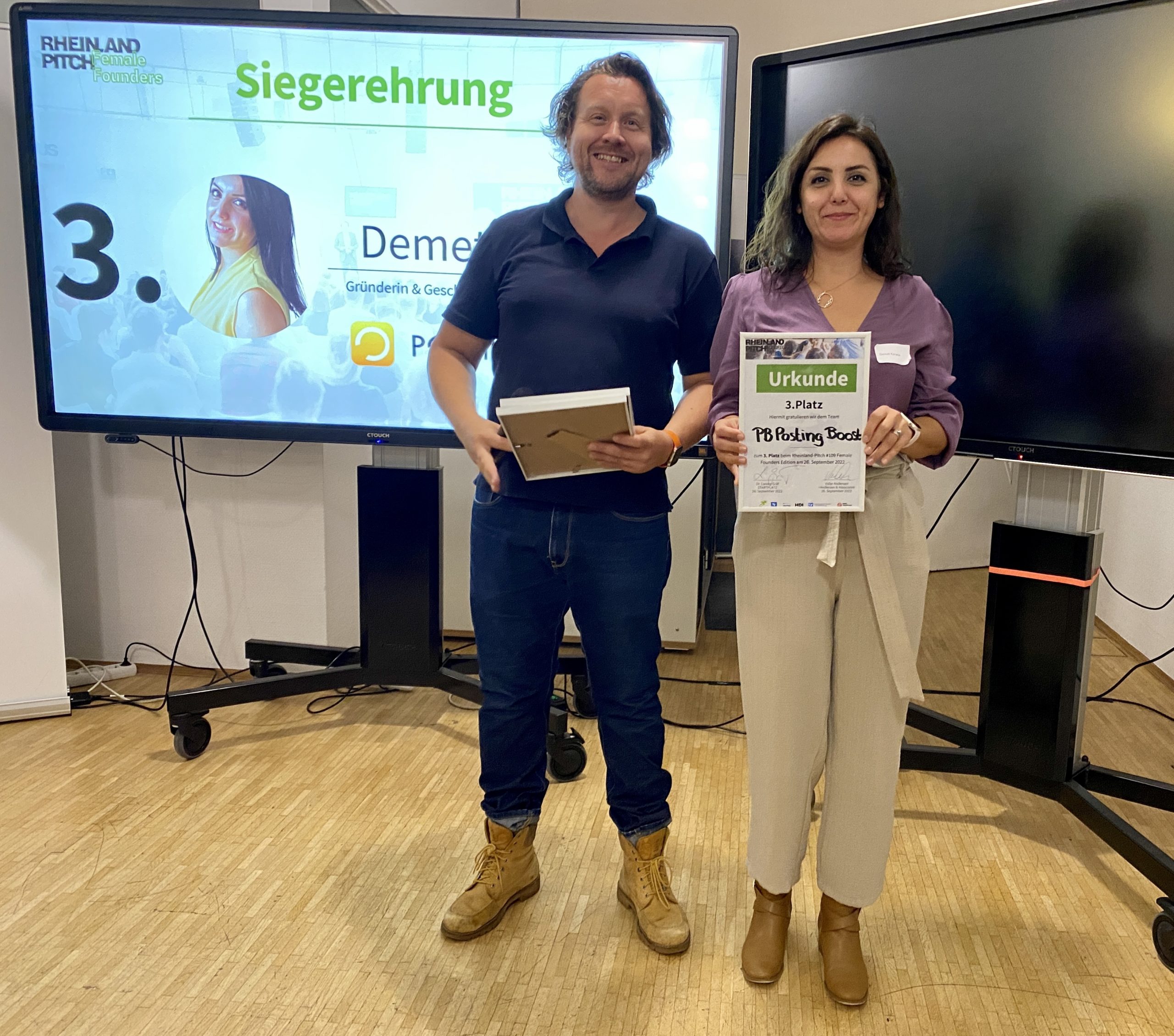 Rheinland- Pitch #109 Female Founders Posting Boost - STARTPLATZ