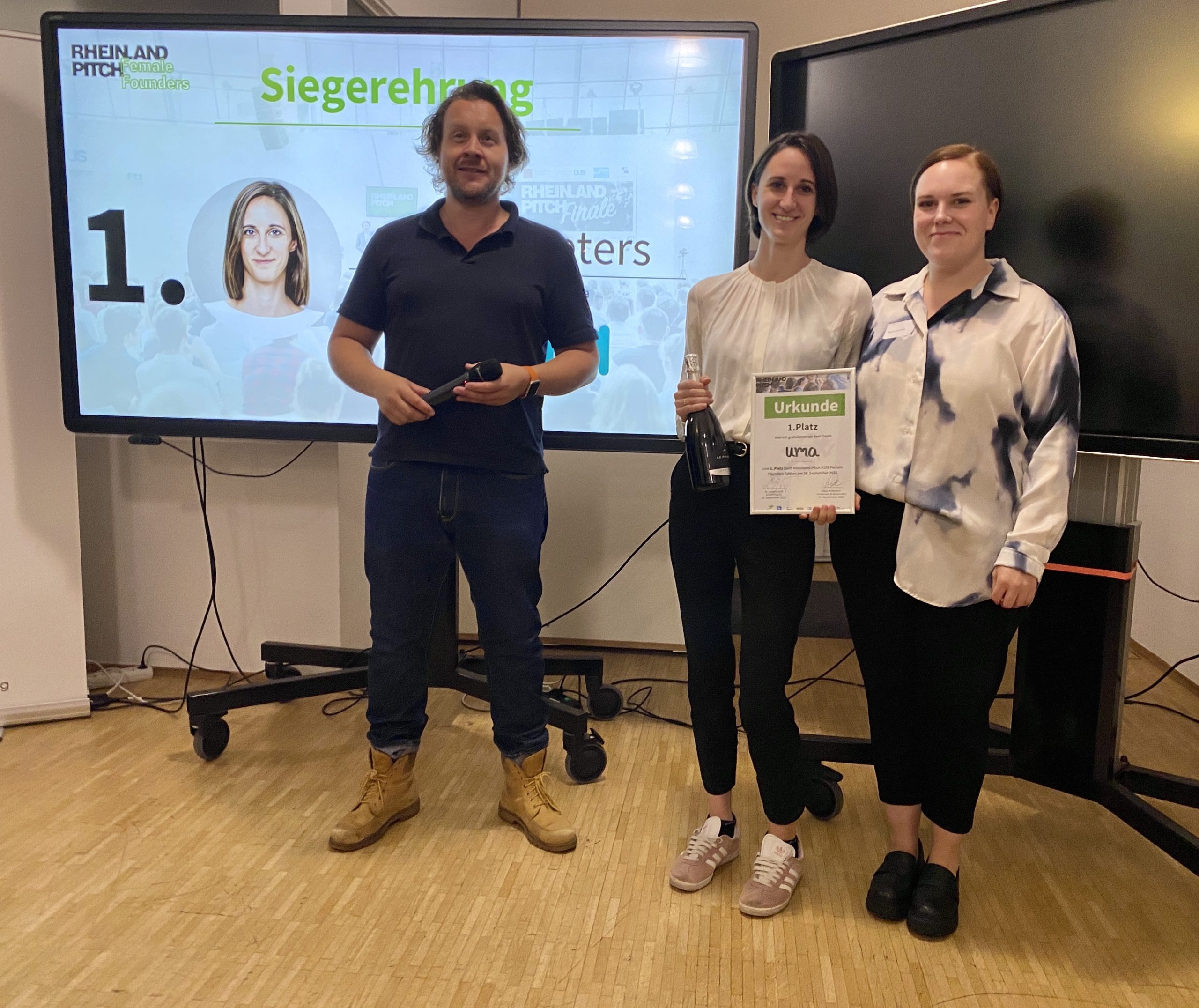 Rheinland- Pitch #109 Female Founders Sieger uma - STARTPLATZ